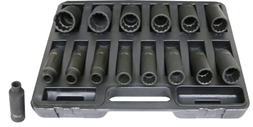15 Piece SAE 12 Point Deep Impact Sockets T&E Tools 97415L | eBay