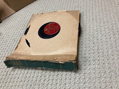 Vintage Lot of 10 78 RPM records in A Broken book From Columbia and ...