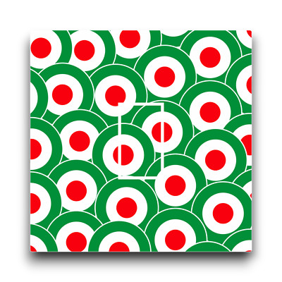 Italian RAF Mod Target Sticker Bomb Light Switch Cover Vinyl Sticker ...