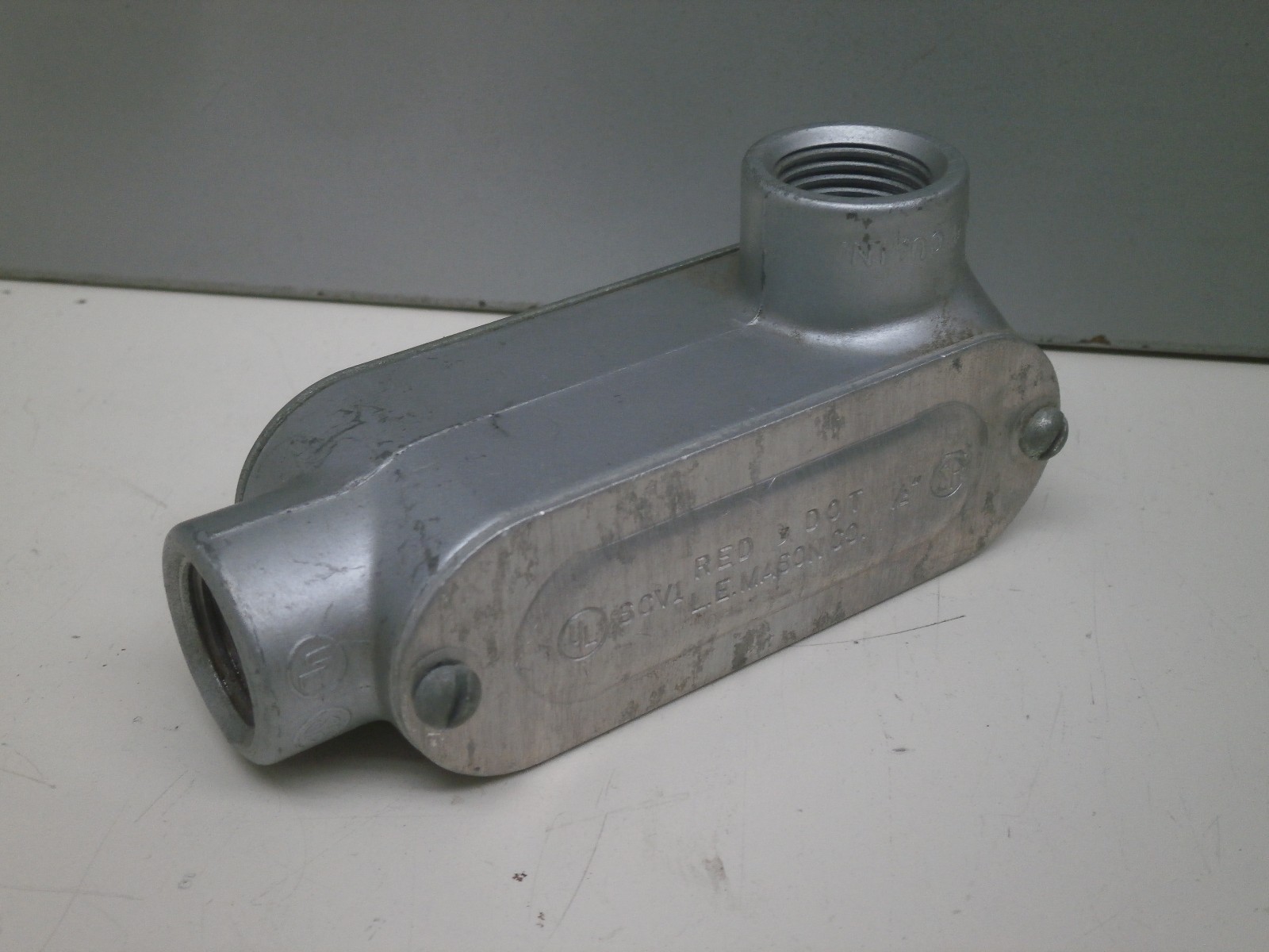 Red Dot Type LRL ½" Aluminum Unilet Condulet Conduit Outlet Body 1/2" w ...