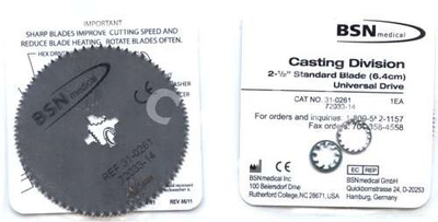 BSN M-PACT Cast Cutter Saw Blade Hex Or Pin Drive S/S 2.5" 31-0261 4183 ...