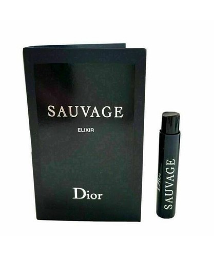 1 Sample Vial SAUVAGE ELIXIR by CHRISTIAN DIOR for Men 0.03 oz PARFUM ...
