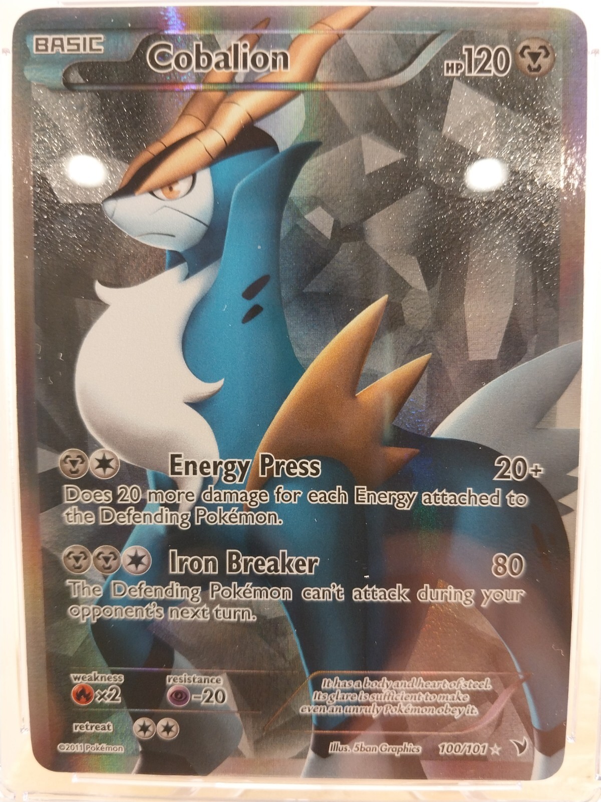 Pokémon TCG Cobalion Noble Victories 100/101 Holo Full Art for sale ...