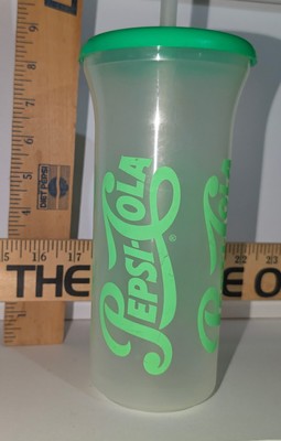 Pepsi travel mug - approx 32 ounces clear with green lettering | eBay