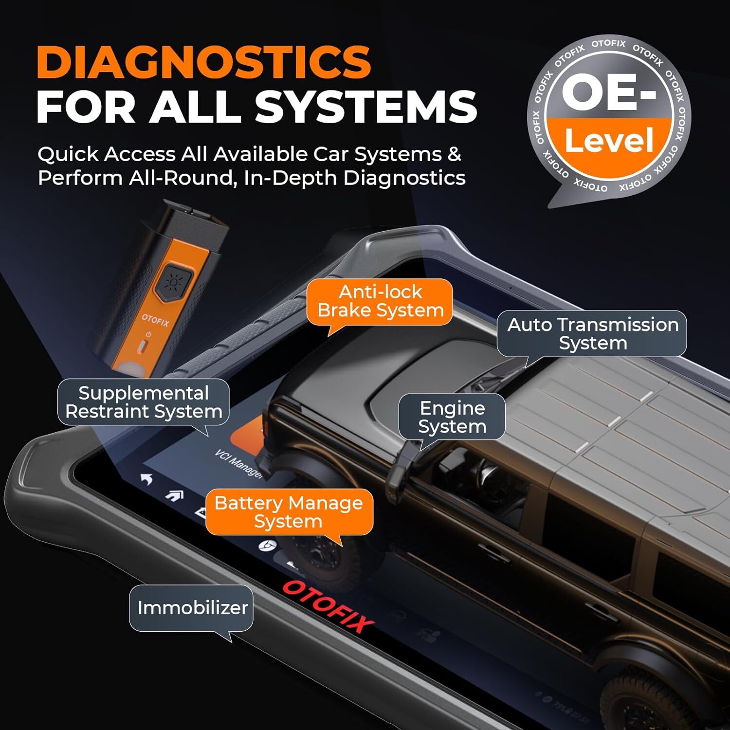 2024 OTOFIX D1 PRO Bidirectional Car Diagnostic Scanner Full System KEY ...