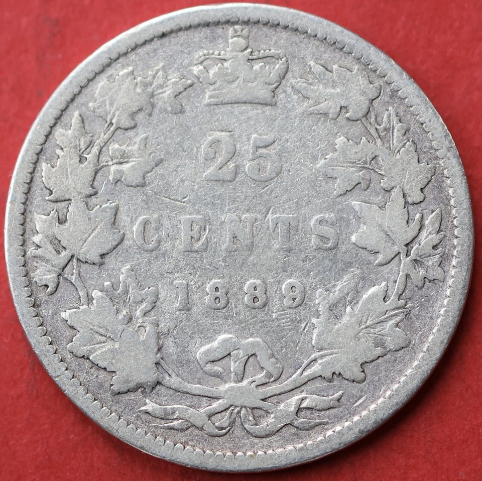 1889 Canada 25 Cents - VG - Lot#10033 | eBay