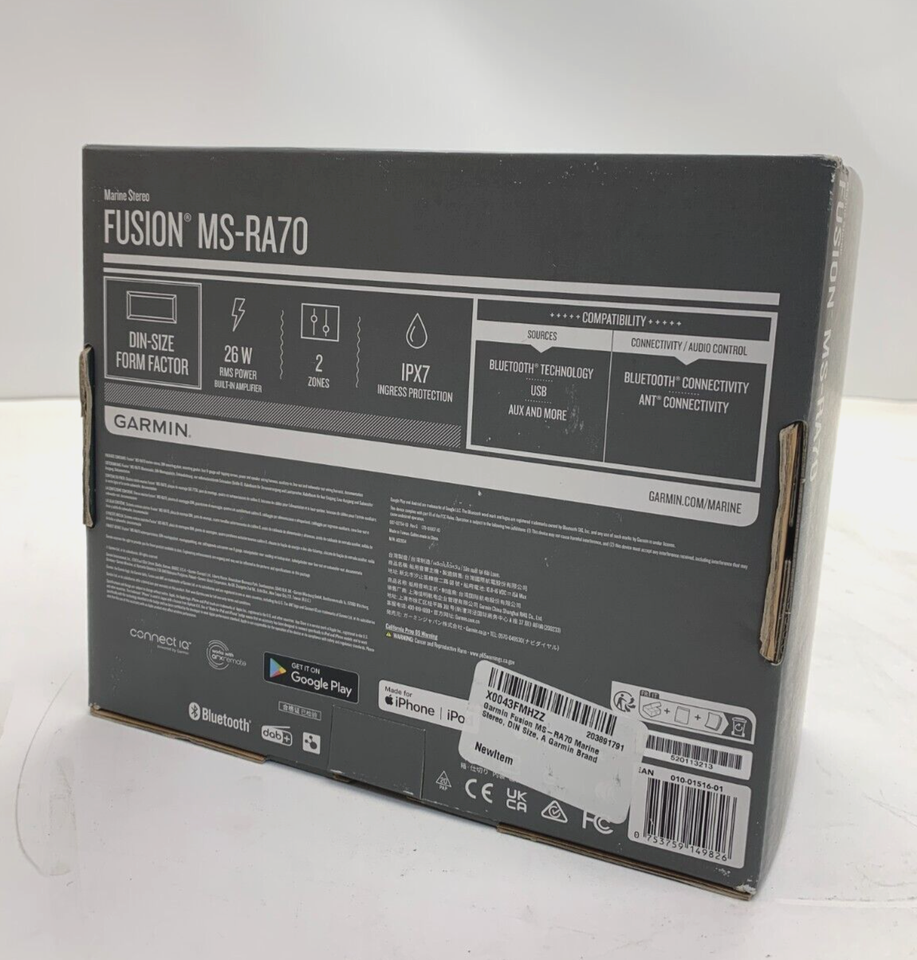 Fusion MS-RA70 Marine Stereo 2-Zone AM/FM W/ Bluetooth 753759149826| eBay