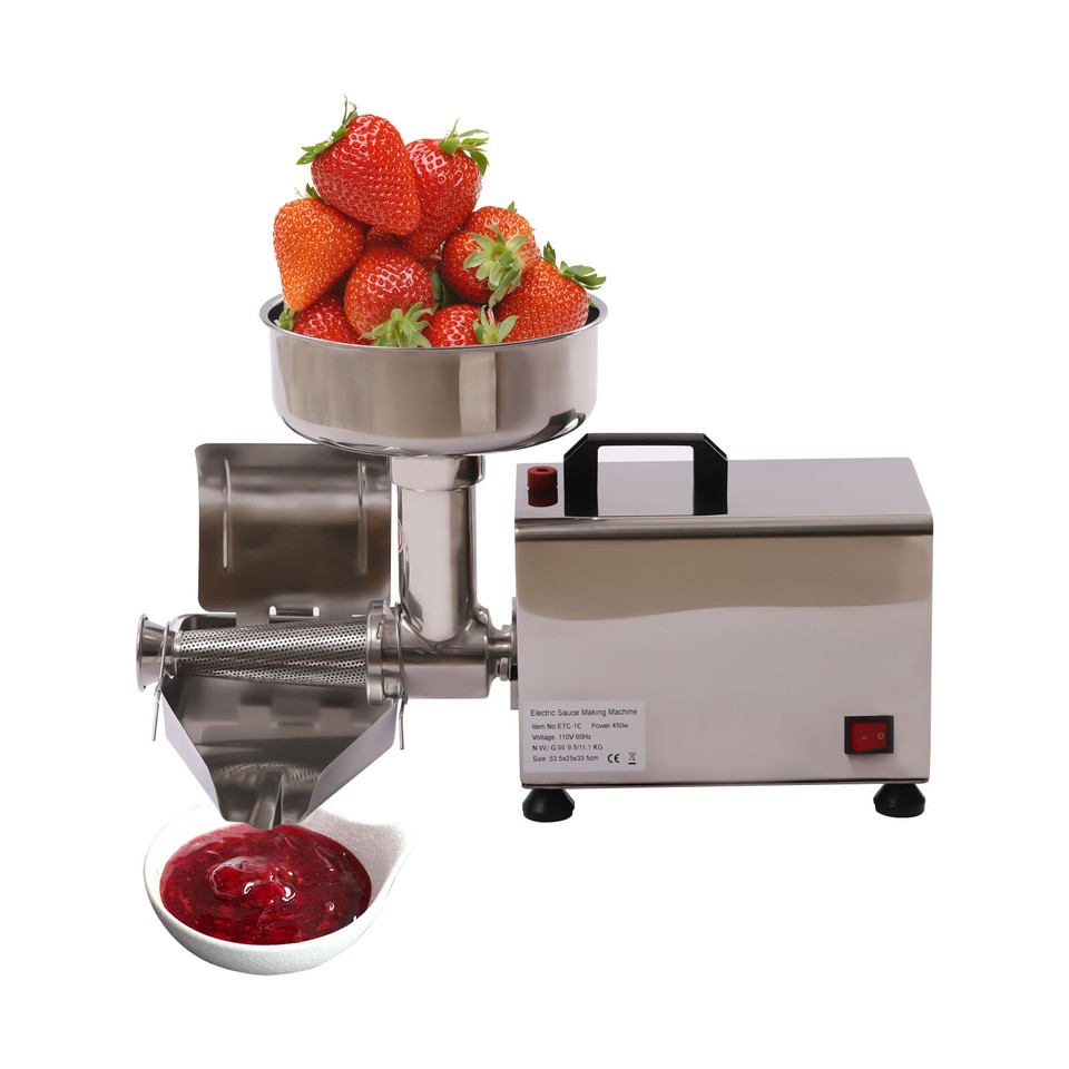 450W 110V Electric Stainless Tomato Strainer Tomato Press Sauce Maker ...