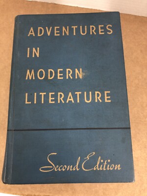 Adventures in Modern Literature 2nd Edition School Textbook 1944 ...
