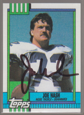 Autographed 1990 Topps Joe Nash - Seahawks | eBay