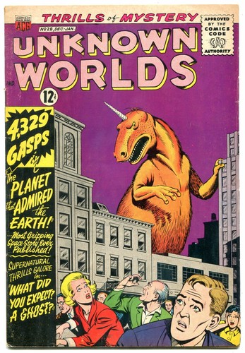 Unknown Worlds #28 1963- ACG Silver Age- monster cover VG+ | eBay