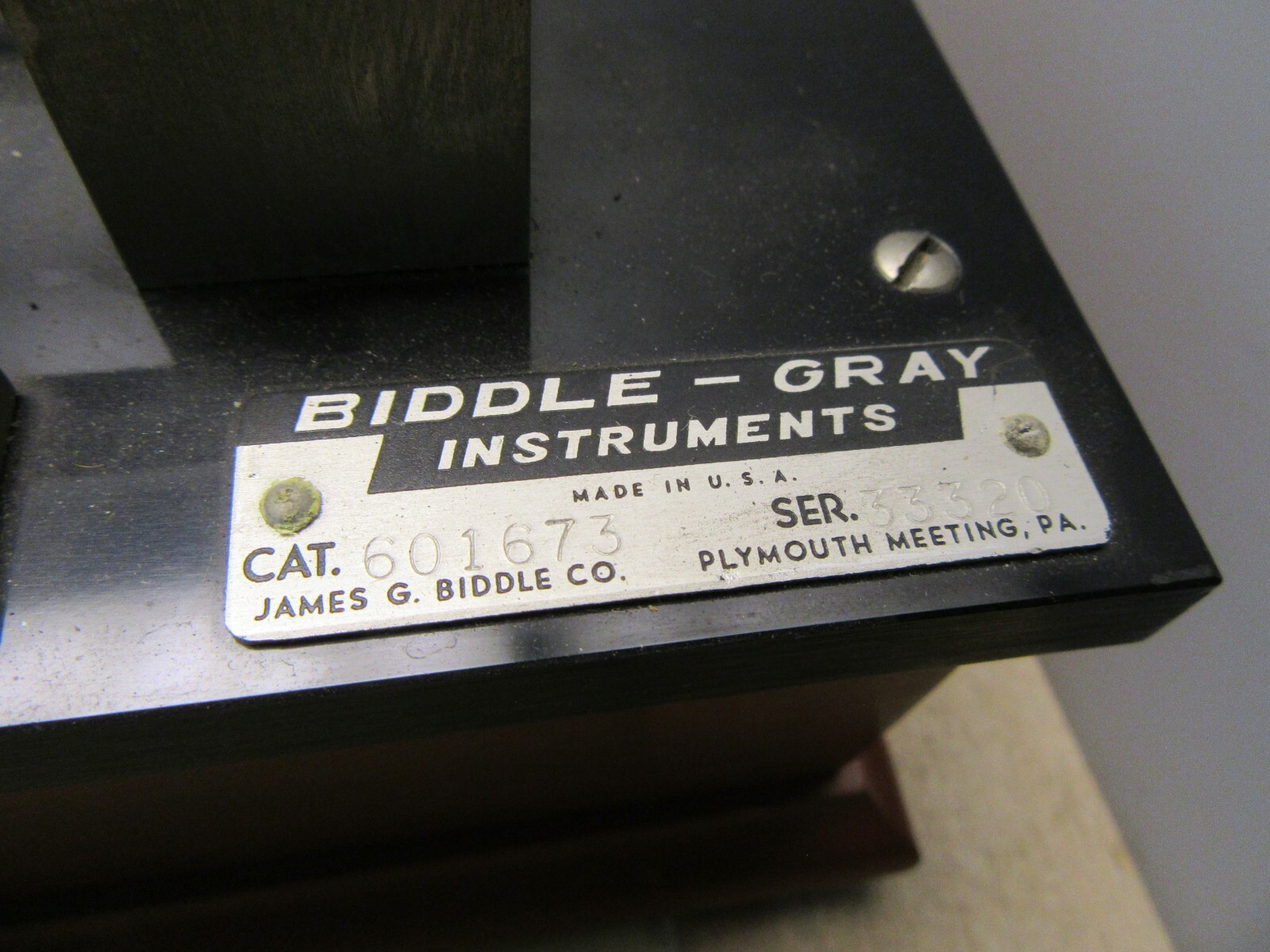 vintage biddle-gray instruments 601673 potentiometer apparatus [4*J-16. ...
