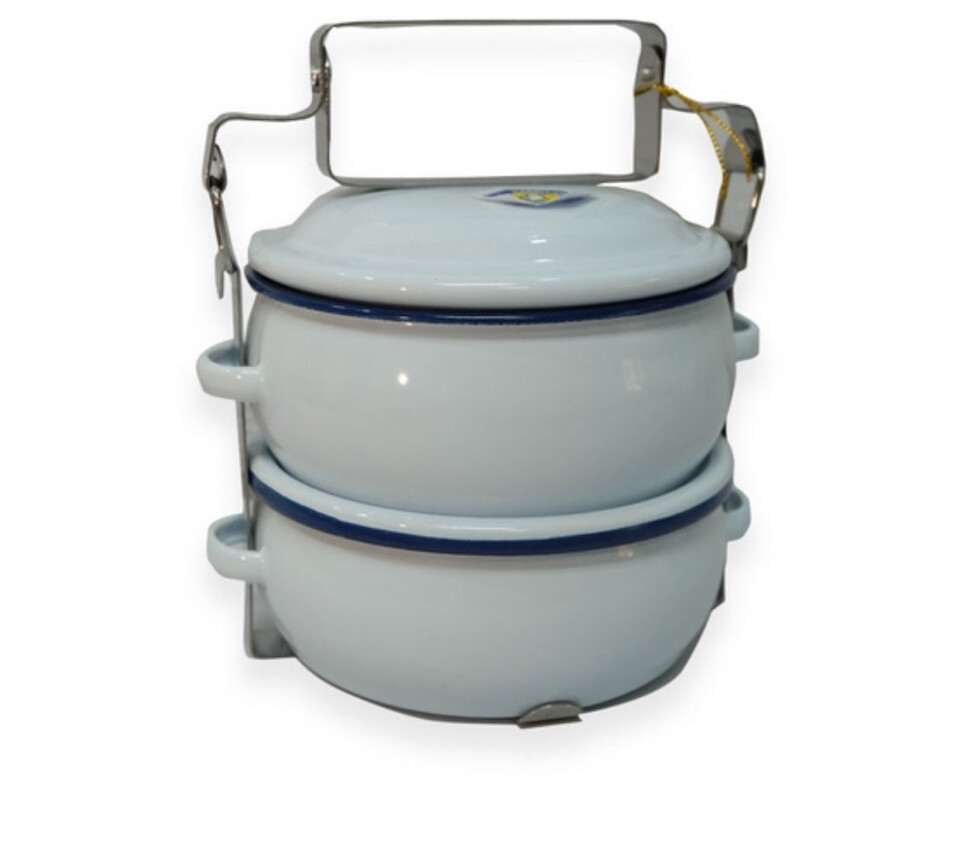 Thai Traditional Enamelware Tiffin Lunch Box Food Container Pinto Bento ...