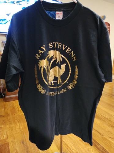 RAY STEVENS - Vtg Comedy Classic Branson MO Black & Gold Sof Tee T ...