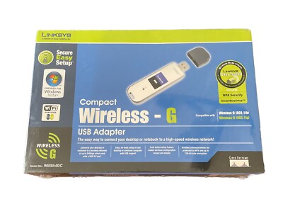 NEW Linksys/Cisco Systems WUSB54GC Compact Wireless-G USB Adapter ...