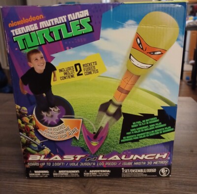 Teenage Mutant Ninja Turtles Blast N Launch Air Powered Rockets NEW ...