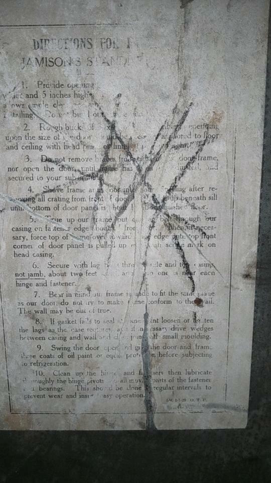 1929 Antique VINTAGE JAMISON WOOD Cooler WALK-IN REFRIGERATOR FREEZER ...
