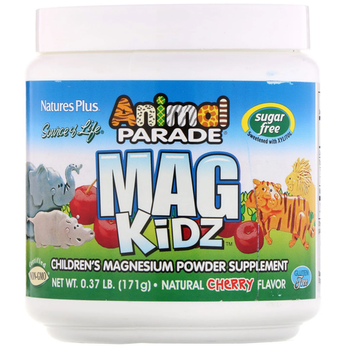 NaturesPlus, Mag Kidz, Animal Parade, Children's Magnesium Powder ...