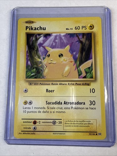 Pokémon Pika 35/108 Vintage Pokemon Yellow Cheeks | eBay