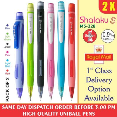 2 X Uni-Ball Shalaku Mechanical Pencil 0.5mm - Available in 6 Barrel ...
