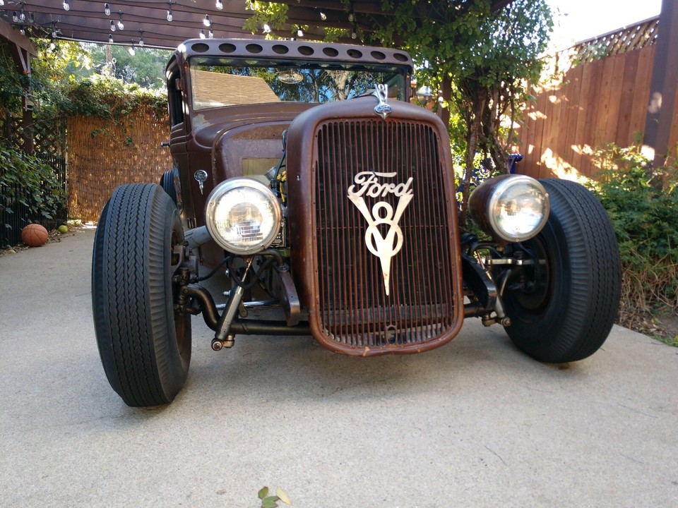 Ford V8 Engine Emblem Flathead Sign Truck Car Vintage Antique Parts Gas ...