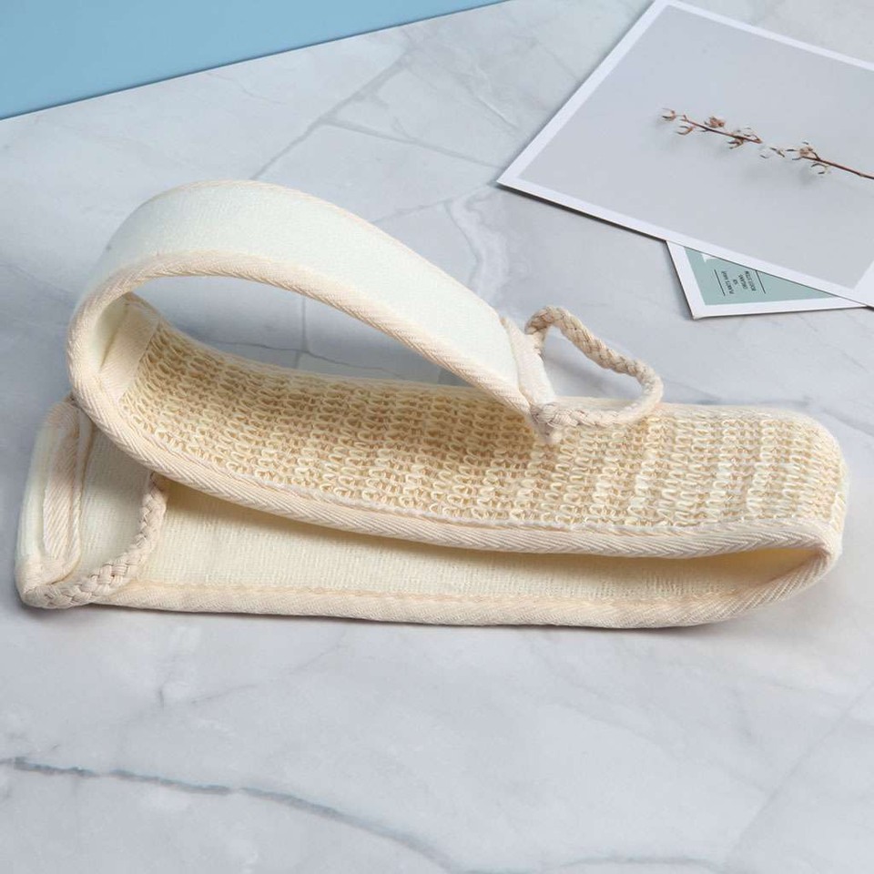 Back Scrubber Bath Shower Strap Loofah Spa Skin Brush Sponge Body ...