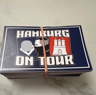 HAMBURG AUFKLEBER / STICKER / HSV / FESTKLEBEND / OUTDOOR / 200 STÜCK ...