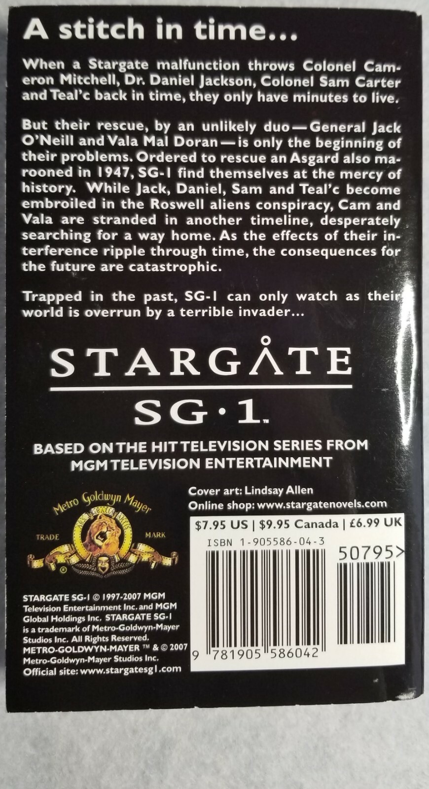 Stargate Book Collection, as far back to the 1990's. Pick what you want ...