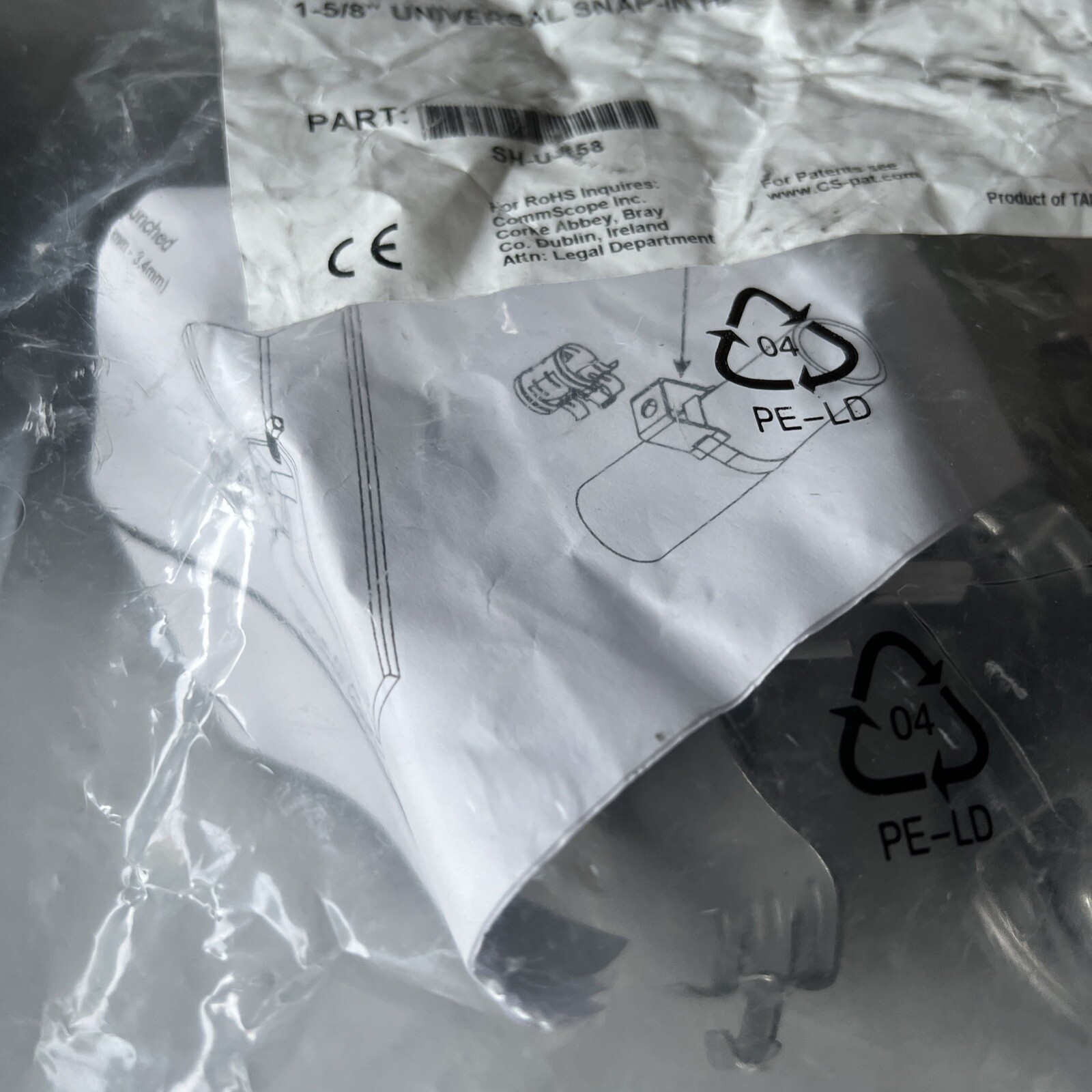 Nos Surplus Commscope EWSH-90, EW90 Snap-In Hanger Kit Cushion Insert ...