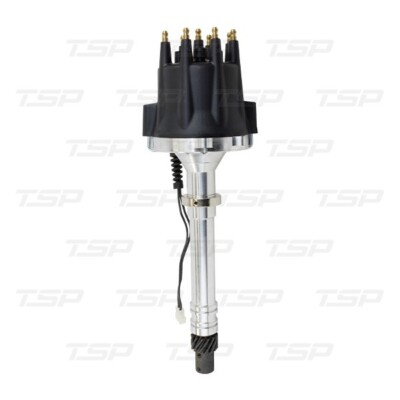 TSP JM7601BK Chevy 350 454 SBC BBC V8 Pro Billet Distributor Black ...
