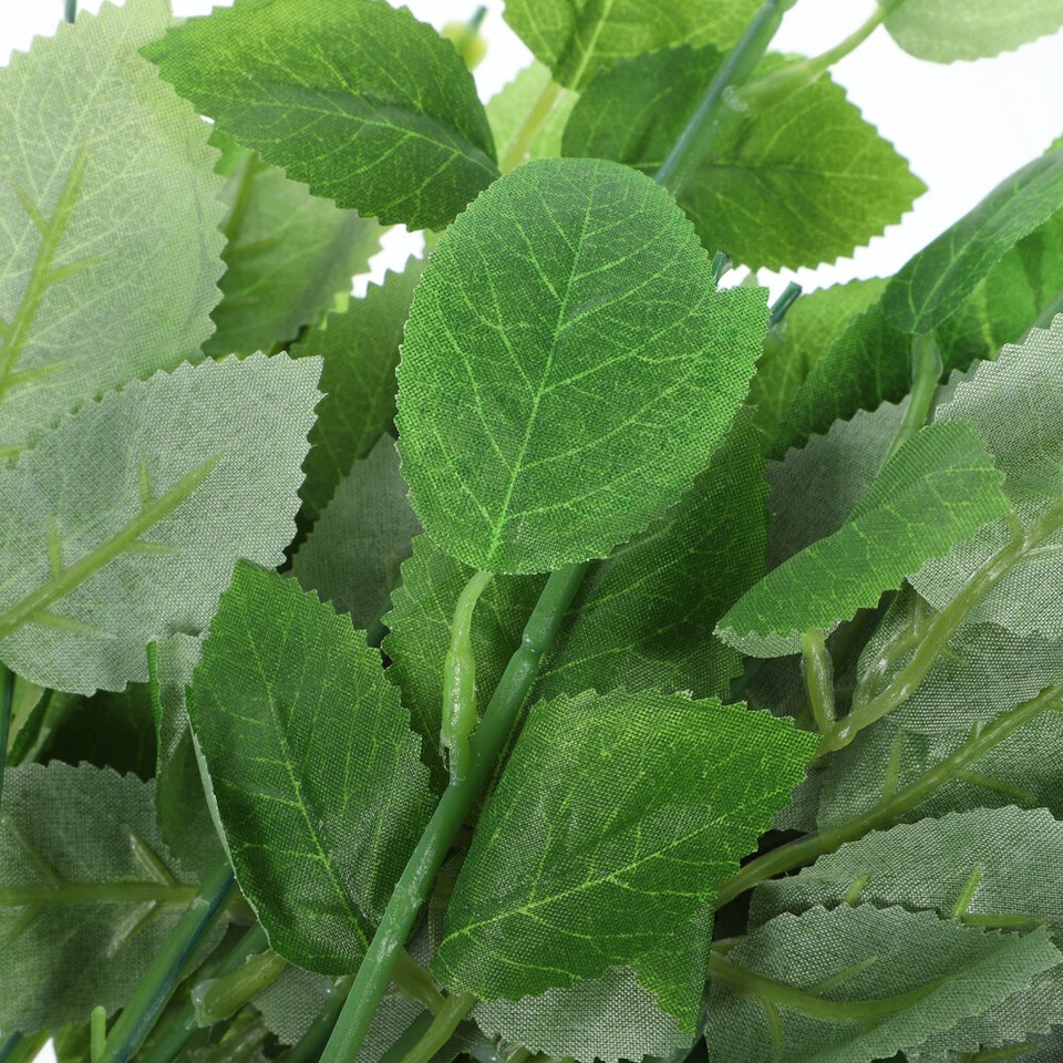 30pcs Flower Stem Plastic Flower Stems Artificial Rose Leaves Bouquet ...