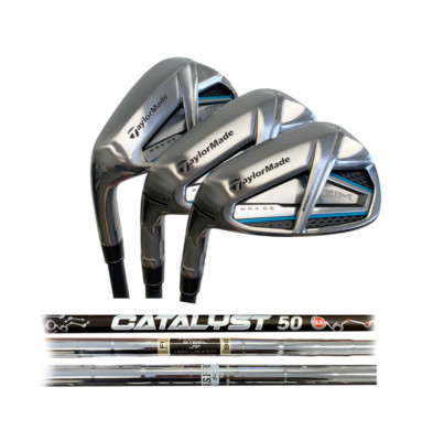 Left Handed TaylorMade Sim Max OS #4-PW, AW, SW Iron Set | eBay
