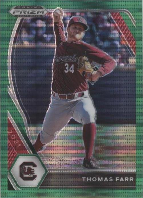 2021 Panini Prizm Draft Picks - Thomas Farr #PDP150 Green Pulsar Prizm ...