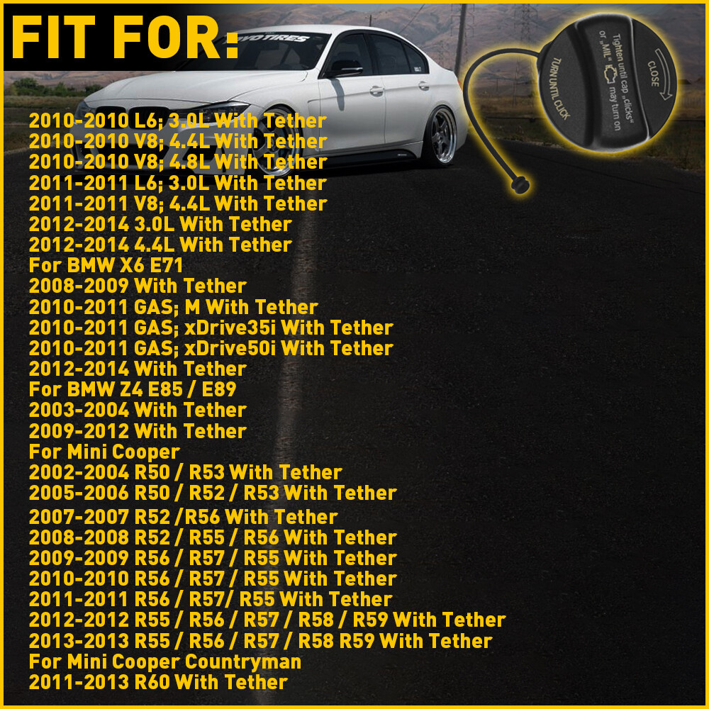 For Mini Cooper Gas Cap Filler Cap R50 R52 R53 R55 R56 R57 R58 ...
