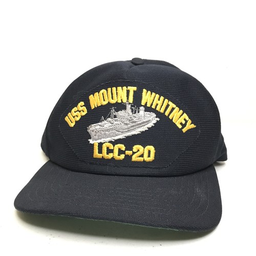 Vintage USS Mount Whitney LCC-20 Patch Cap Cap-10 Snapback Hat ...