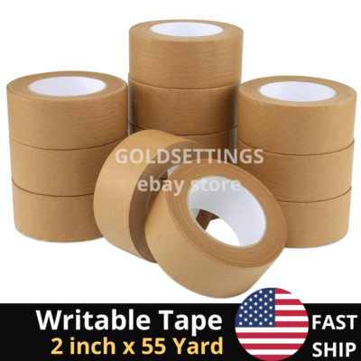 Writable Brown Paper Packing Tape for Shipping Sealing Box 2" 165Ft | eBay
