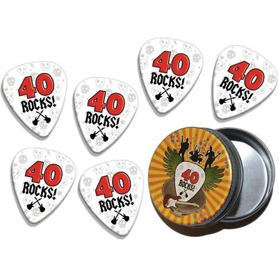 40 Rocks Guitar Picks with FREE Tin | eBay UK