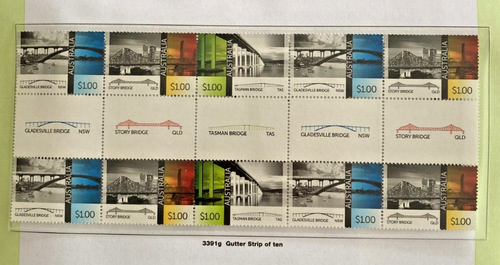AUST. STAMPS - 2016 - AUSTRALIAN BRIDGES - GUTTER STRIP OF 10 MUH | eBay