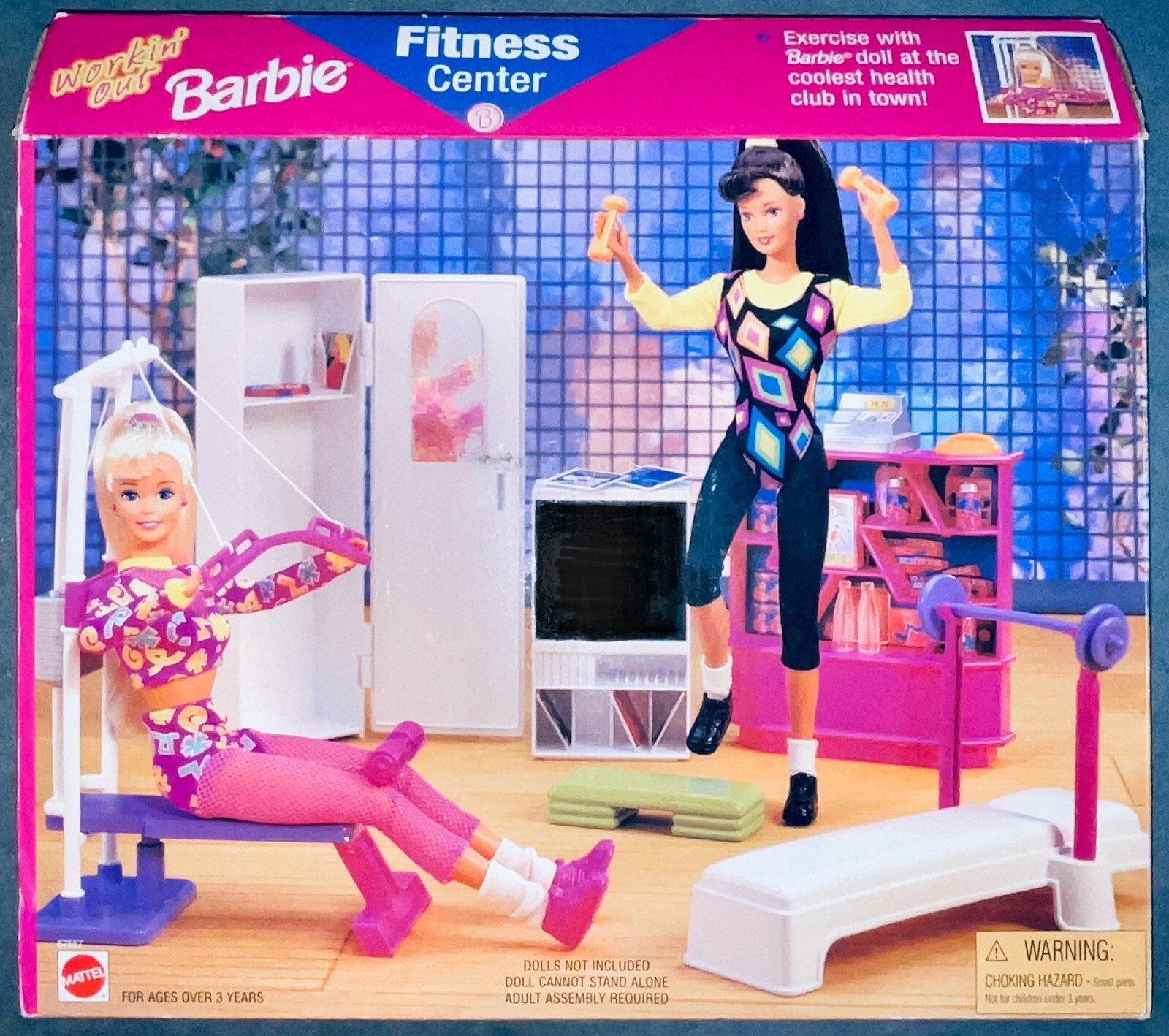 Barbie 1997 WORKIN' OUT Fitness Center Mattel #67657 NRFB | eBay