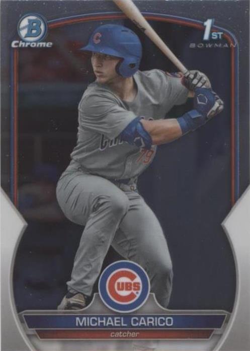 2023 Bowman Draft - Chrome Michael Carico #BDC-170 (RC) for sale online ...