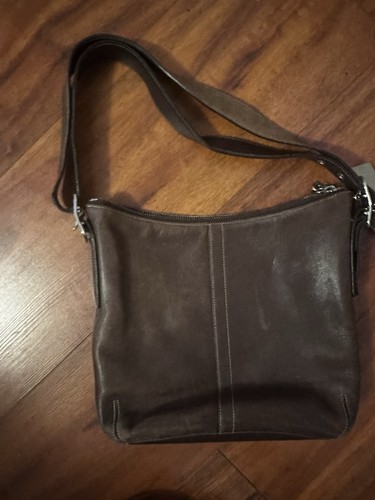 Coach Vintage Brown Leather Rectangle Bag | eBay