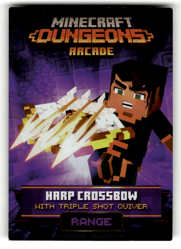 Minecraft Dungeons Arcade Harp Crossbow 2022 Series 2 Raw Thrills #27/ ...