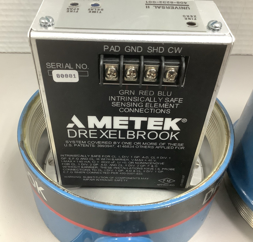 Ametek Drexelbrook 408-8232-001 Universal II Two-Wire Transmitter Assy ...