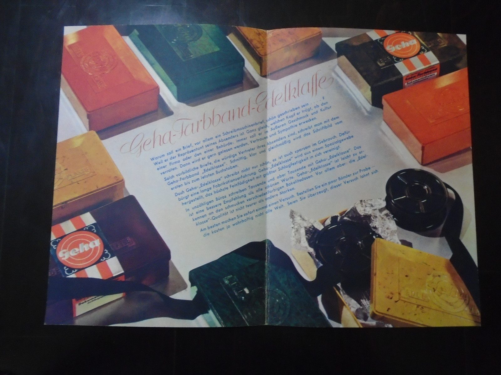 GEHA-WERKE - FABRIKEN FUR BUROBEDARF - HANNOVER - BROCHURE - PROGRAMME ...