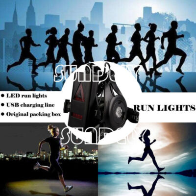 New Outdoor Torch For Sports Night Running Flashlight USB Charge Chest ...