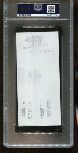 Les Horvath Signed Bank Check Autographed Heisman Ohio State PSA/DNA ...