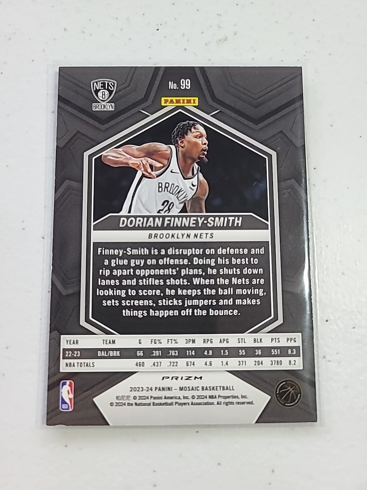 2023-24 Mosaic Basketball Dorian Finney-Smith SSP Mosaic Genesis Prizm ...