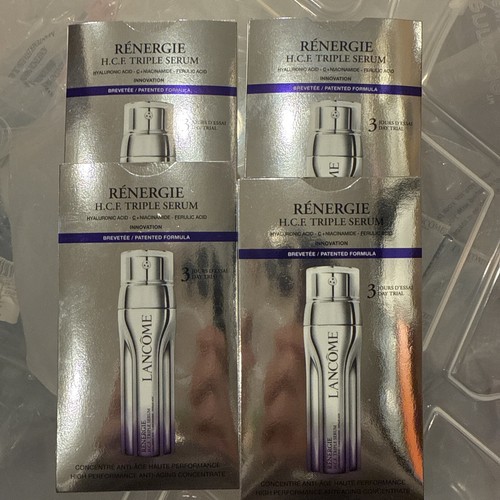 Lot 4: Lancome Renergie H.C.F. Triple Serum 3 Day Supply Sample Packs ...
