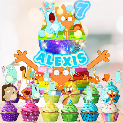 Kiff cat Cup Cake cupcake topper Party Supplies happy birthday ...