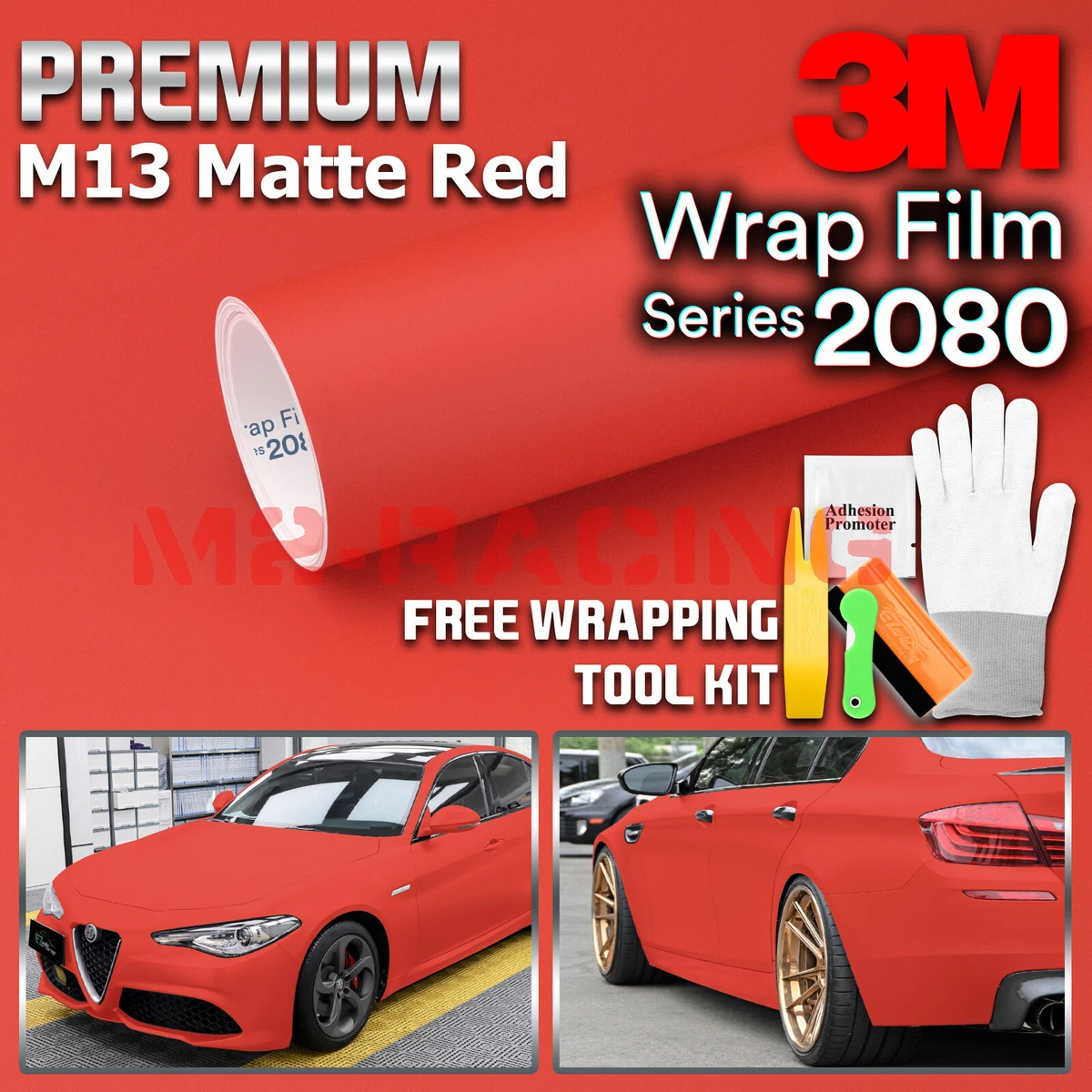 3m Matte Red Wrap